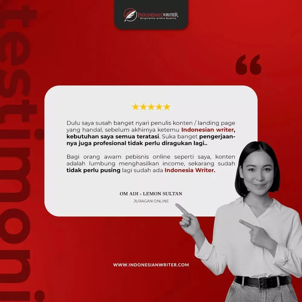 Anti Pasaran! Jasa Pembuatan Landing Page IndonesianWriter